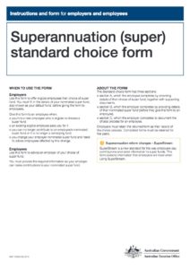 Superannuation choice form ? – Absolute Living. PA